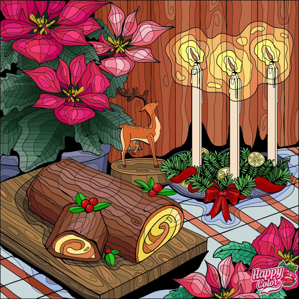 Solve Dec 14--Yule Log jigsaw puzzle online with 25 pieces