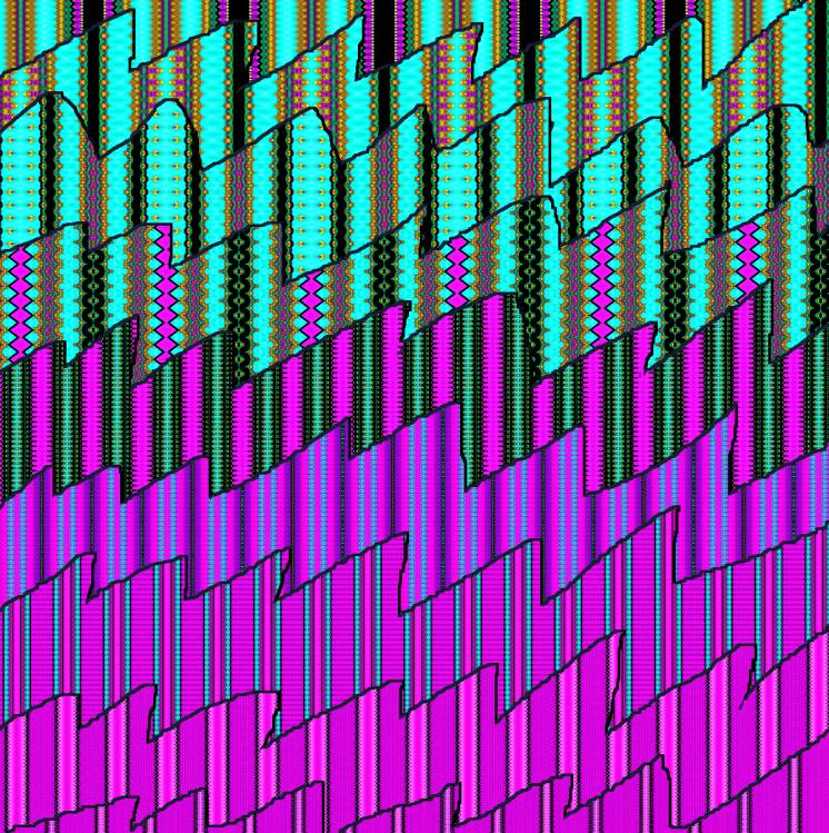 Solve PATTERN WAVES jigsaw puzzle online with 100 pieces