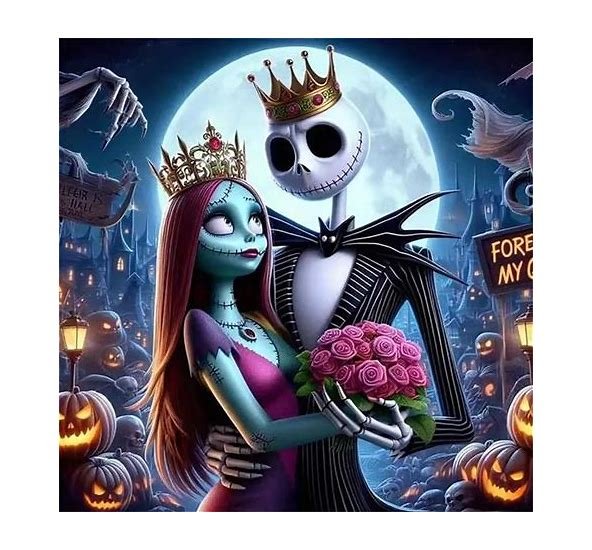 Solve Jack and Sally jigsaw puzzle online with 9 pieces