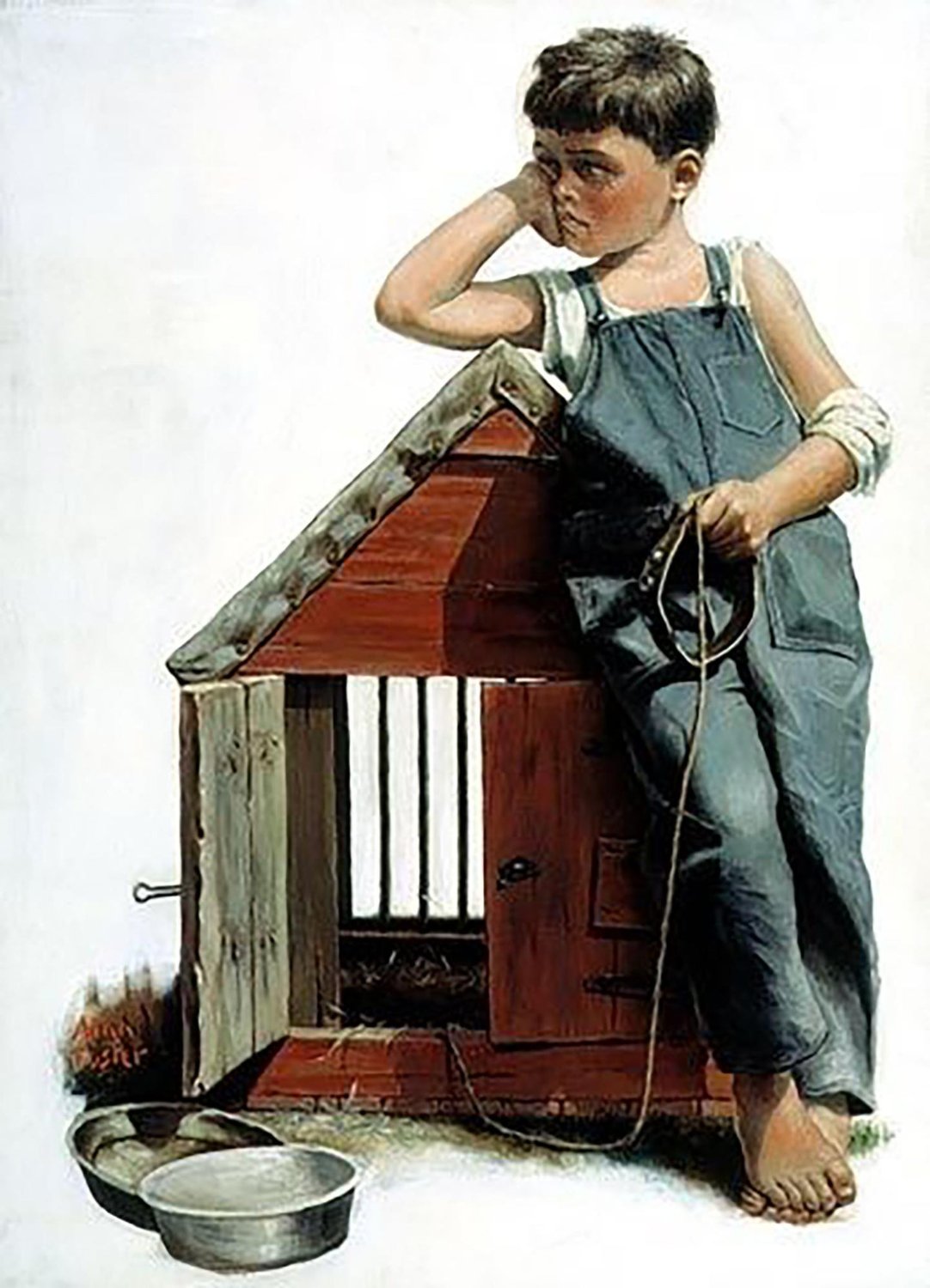 Solve Alan Foster Artwork - 'Lost Dog' jigsaw puzzle online with 204 pieces