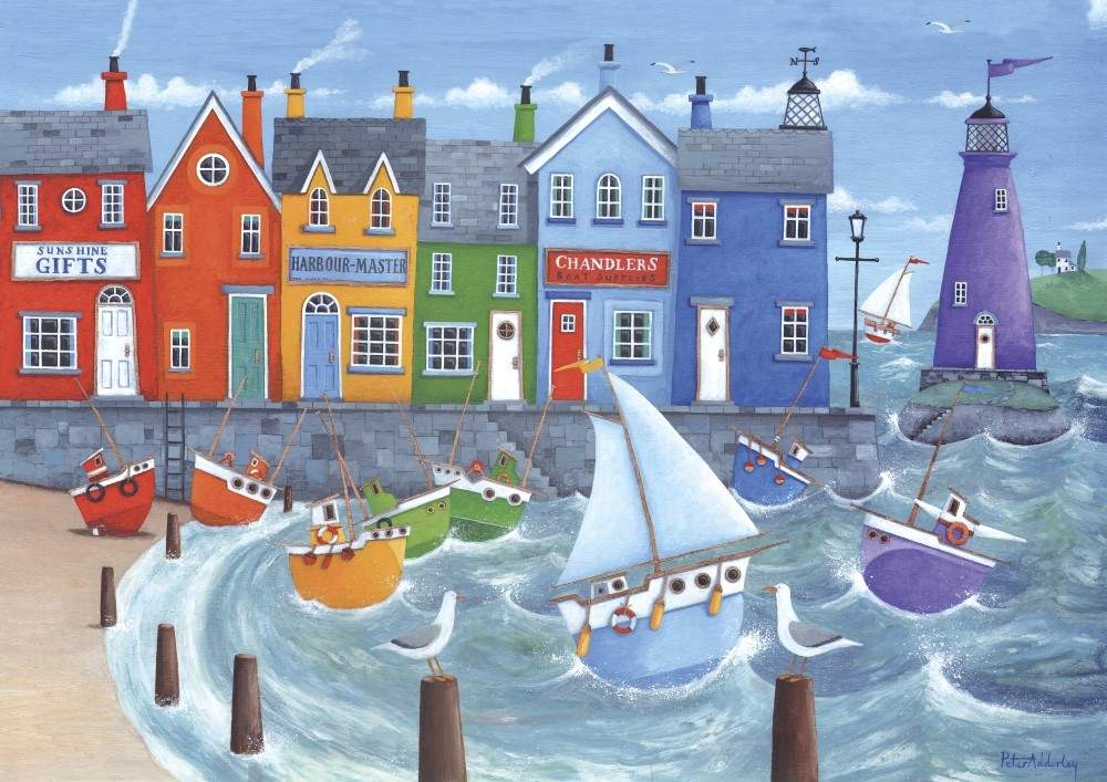 Solve Chandlers Boat House Rainbow by Peter Adderley jigsaw puzzle ...