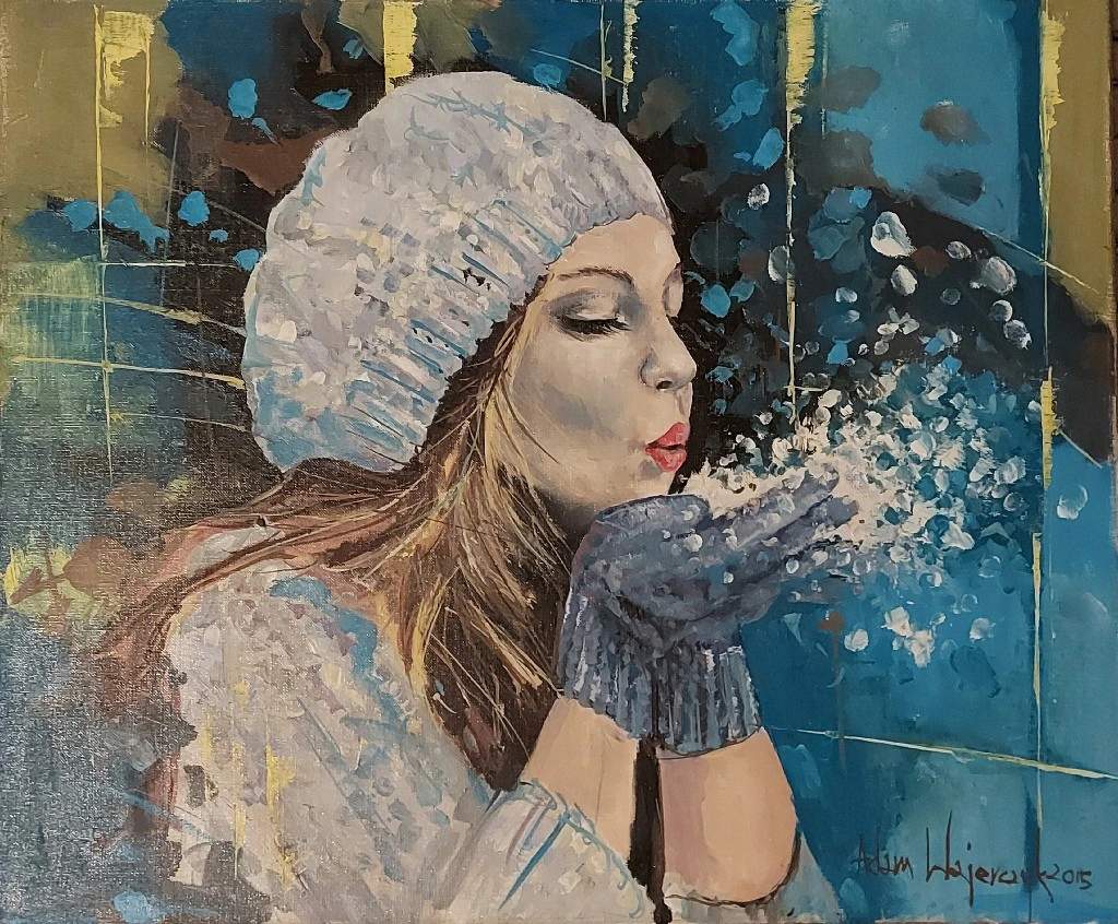 Solve Adam Wajerczyk Artwork - 'Snow Flakes' jigsaw puzzle online with ...