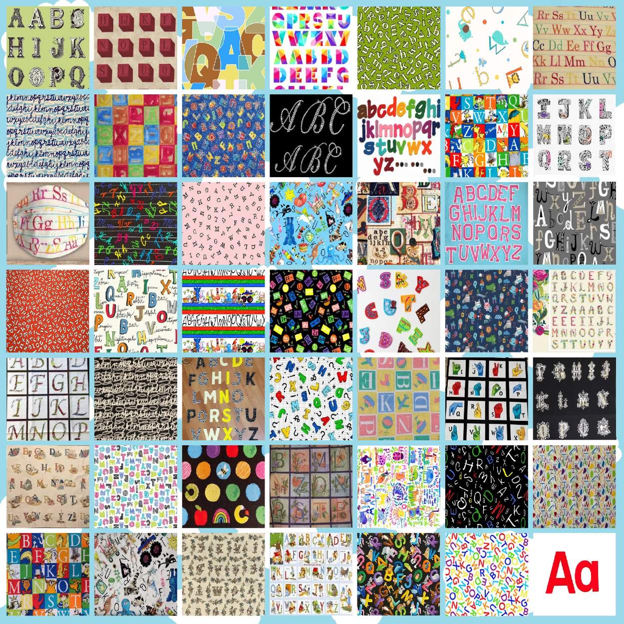 Solve Theme -alphabet jigsaw puzzle online with 100 pieces