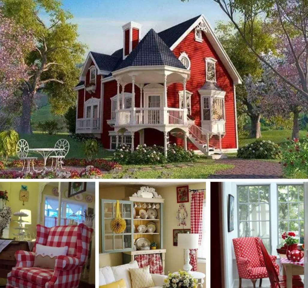 Solve COUNTRY COTTAGE jigsaw puzzle online with 90 pieces