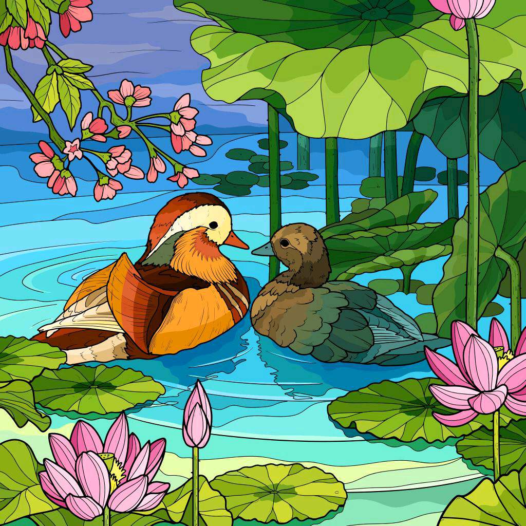Solve Ducks jigsaw puzzle online with 306 pieces