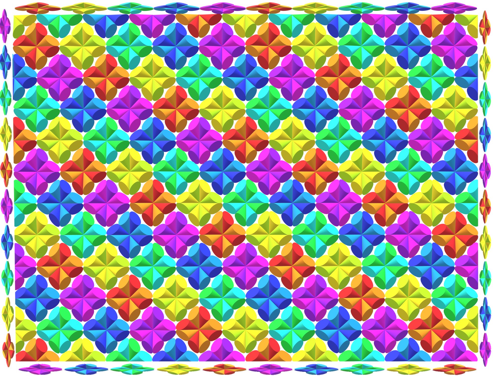 Solve 3d Rainbow Cone Flowers - resize to 480 jigsaw puzzle online with ...