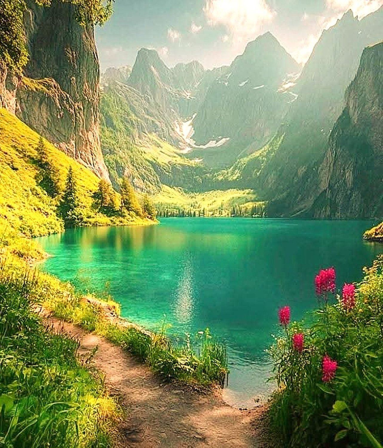 Solve Just Along the Trail jigsaw puzzle online with 90 pieces