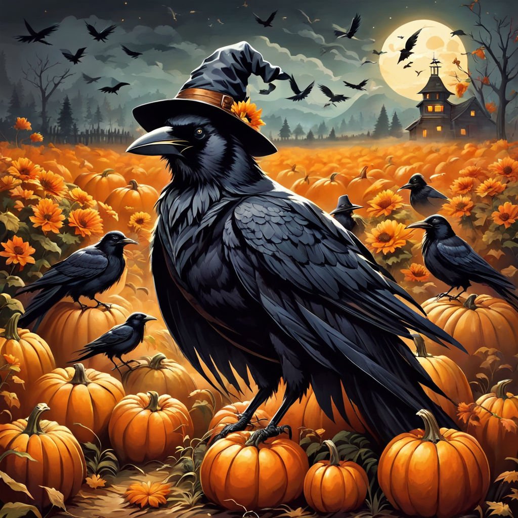 Solve Ms. Corva Corvid jigsaw puzzle online with 64 pieces