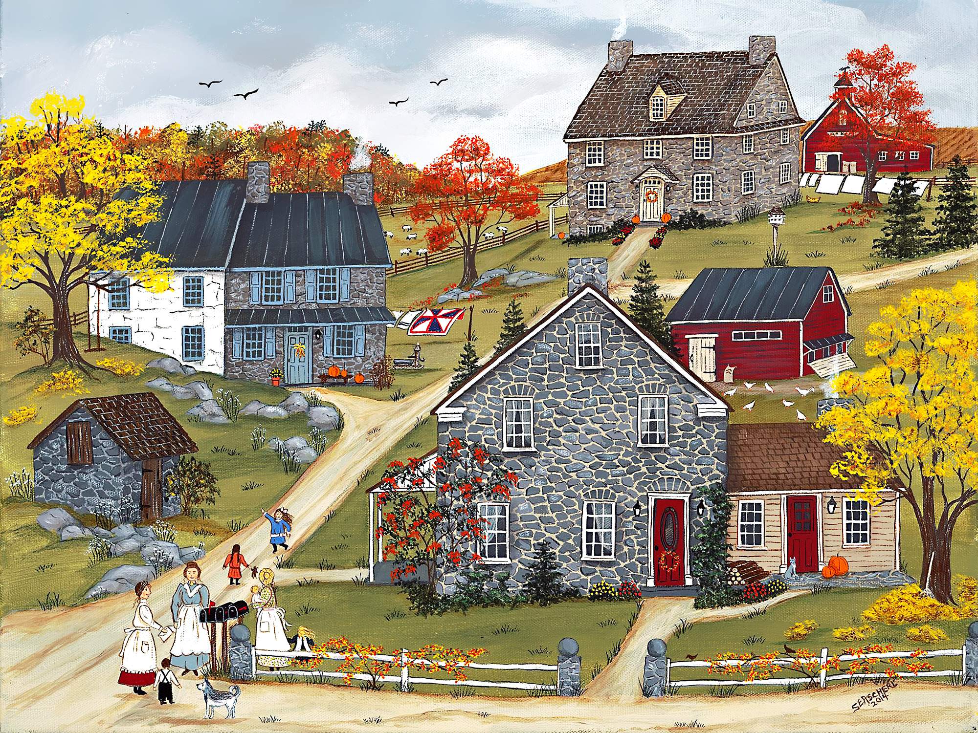 Solve Three Sisters jigsaw puzzle online with 300 pieces