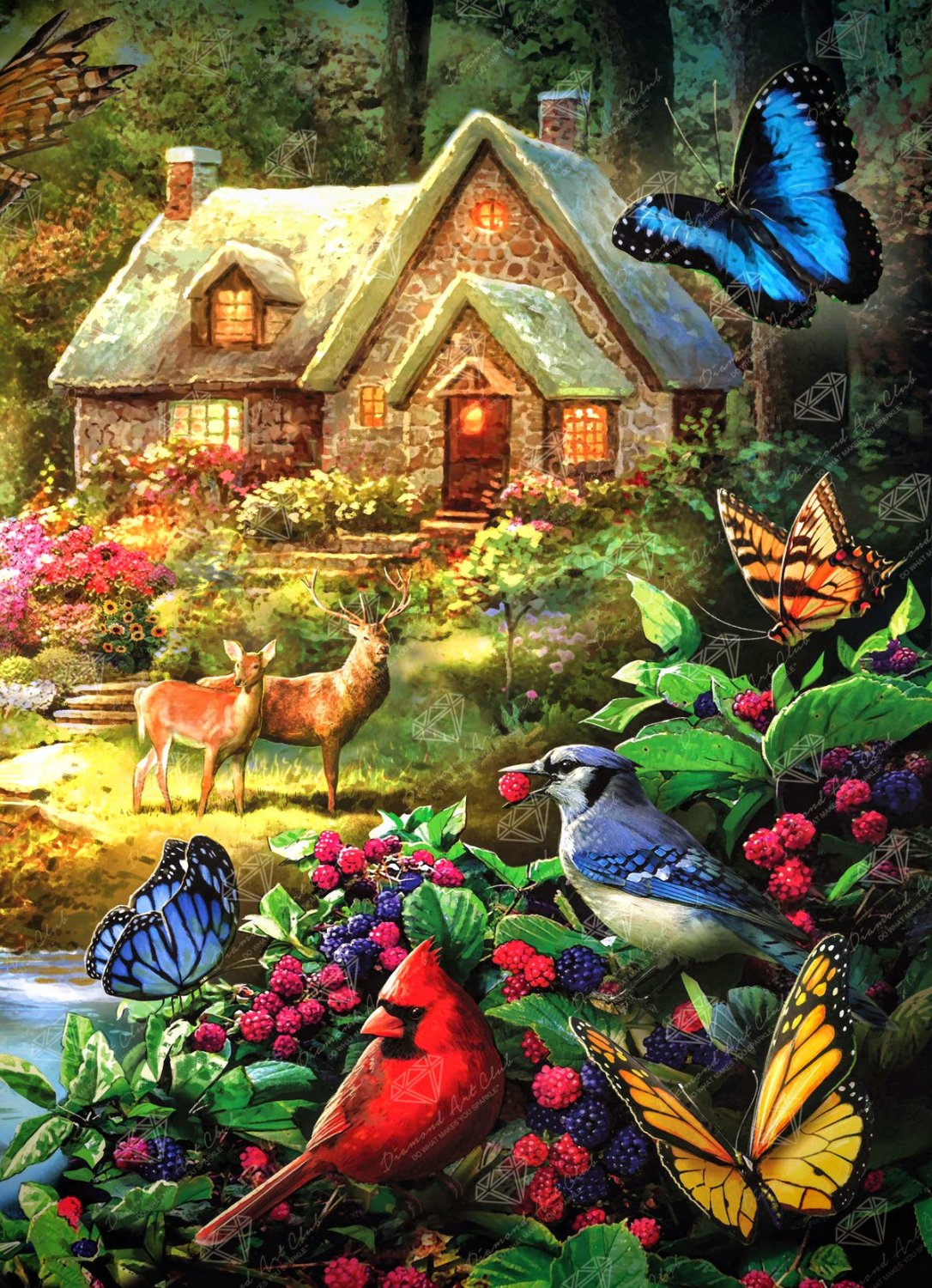 Jigsaw Puzzle | 130 pieces | Cottage in the woods... | Jigidi