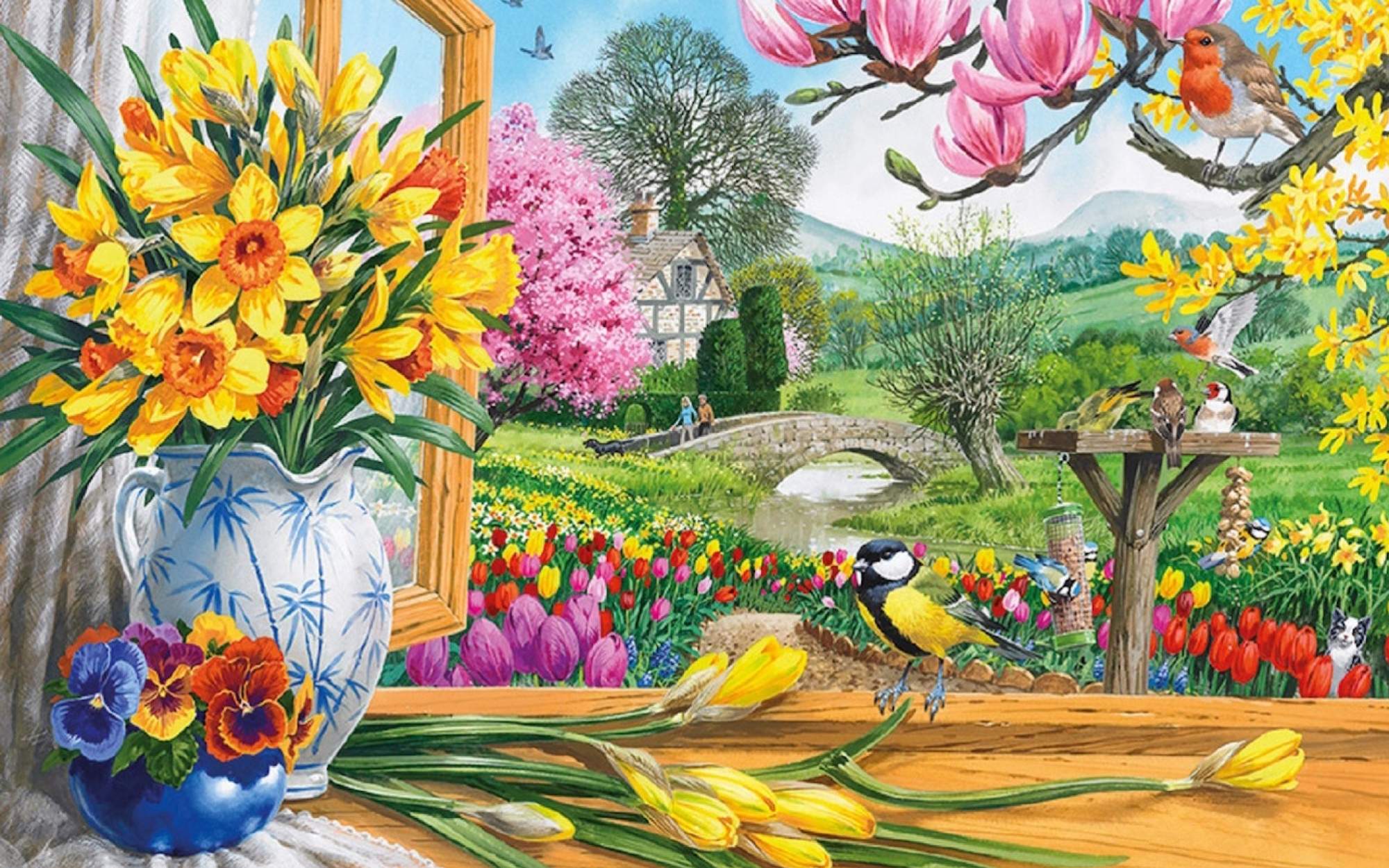 Solve PUZZLE - Springtime Splendour jigsaw puzzle online with 600 pieces