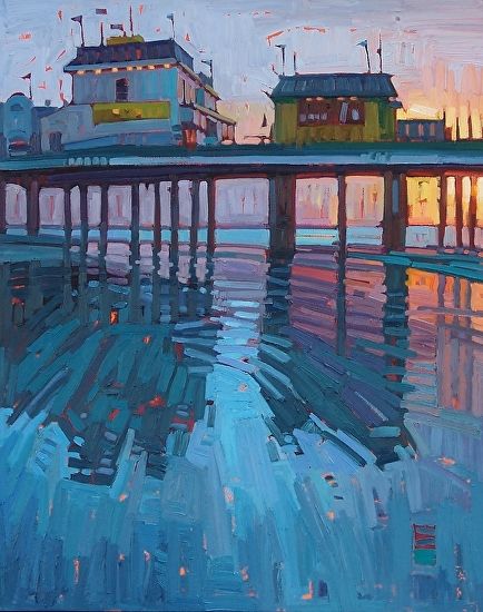 Solve At The Beach Club Rene Wiley jigsaw puzzle online with 20 pieces