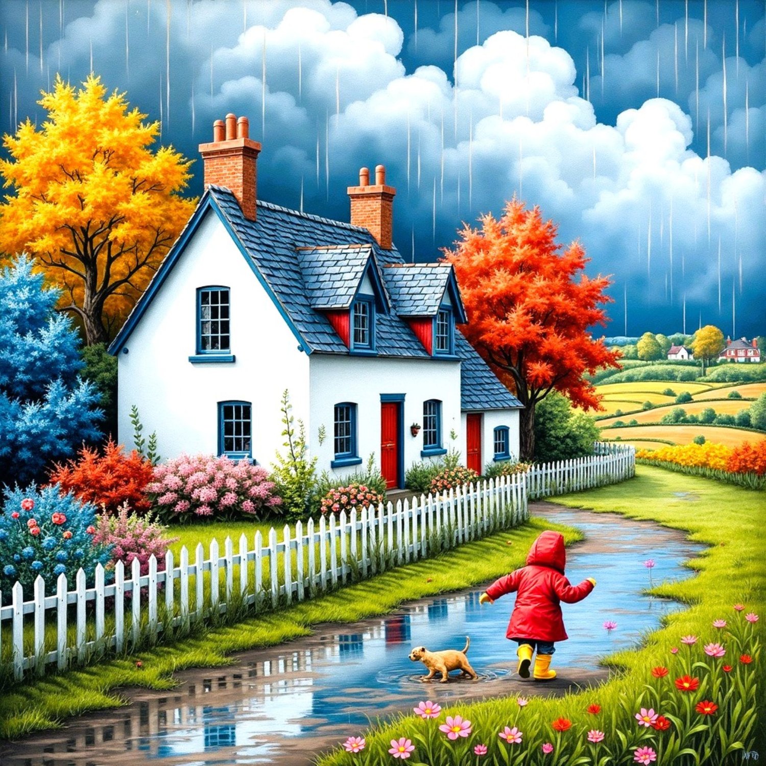Solve Remember Jumping in Puddles? - resize 9 - 600 pieces jigsaw ...