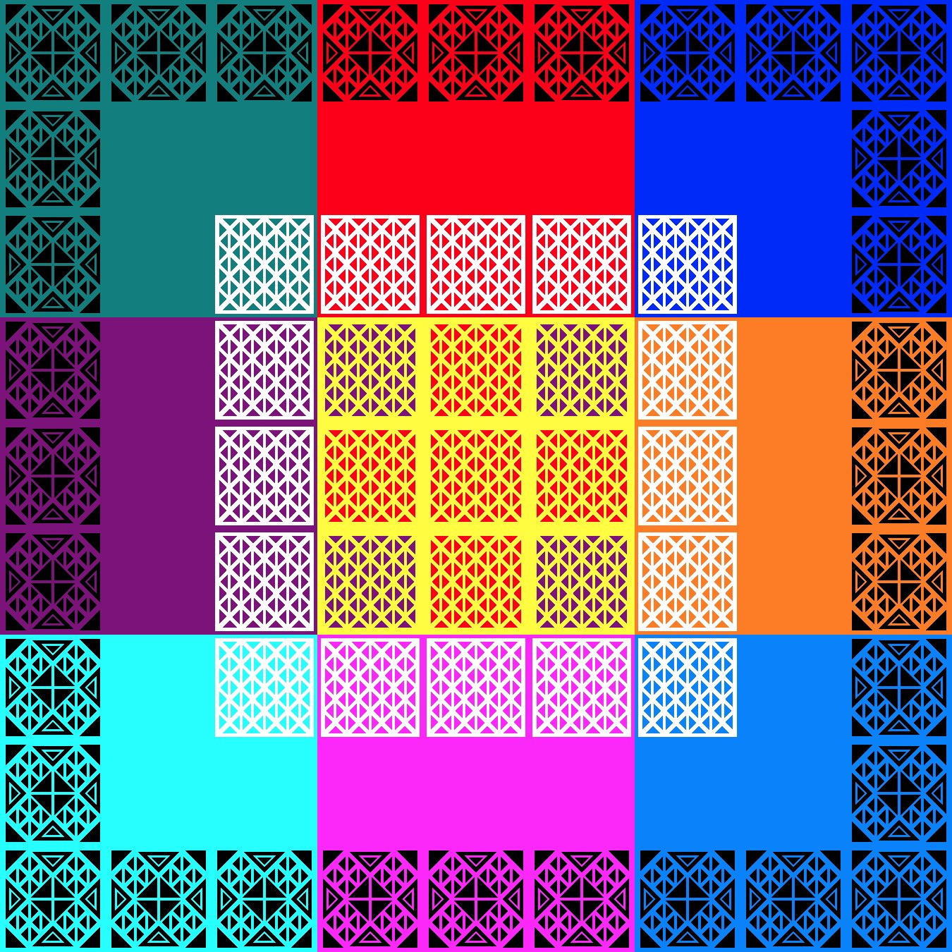 Solve lattice work jigsaw puzzle online with 100 pieces