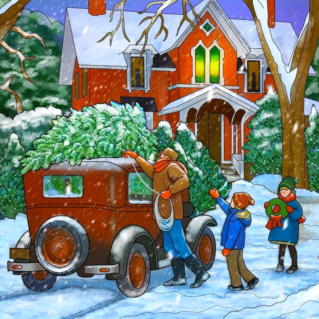 Solve Tree for Christmas jigsaw puzzle online with 100 pieces