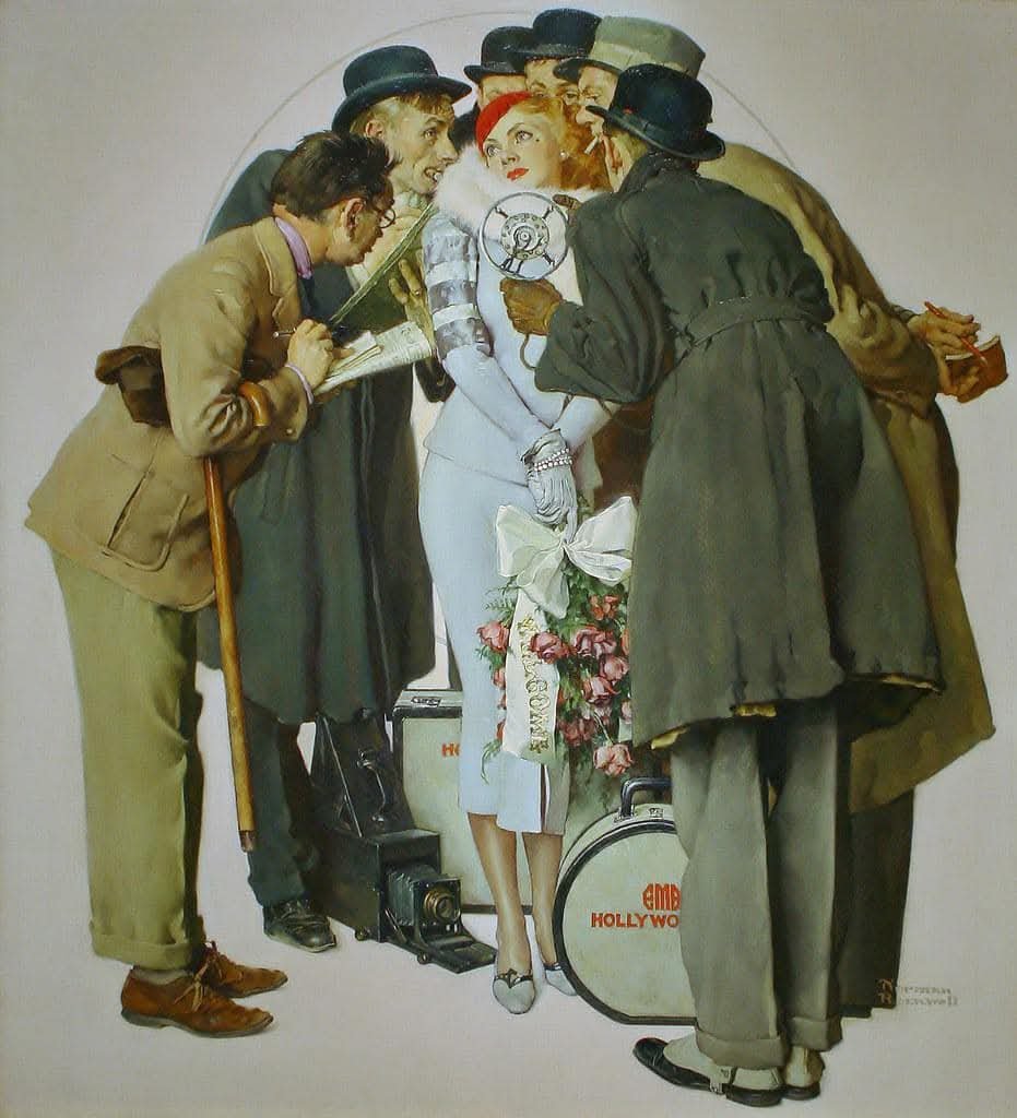 Solve Norman Rockwell jigsaw puzzle online with 25 pieces