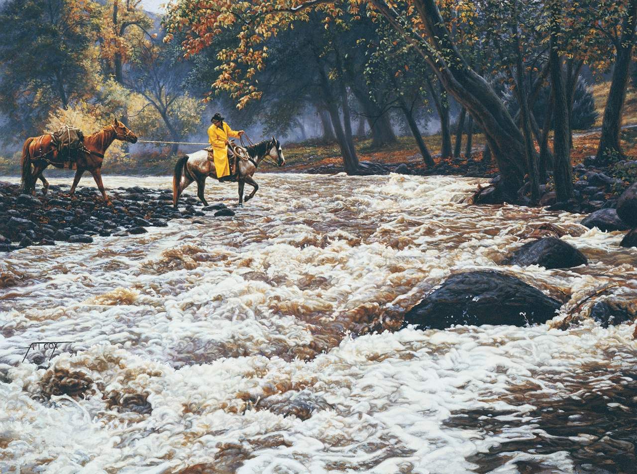 Solve "The Creeks Rising'" Tim Cox Artist jigsaw puzzle online with 300 ...
