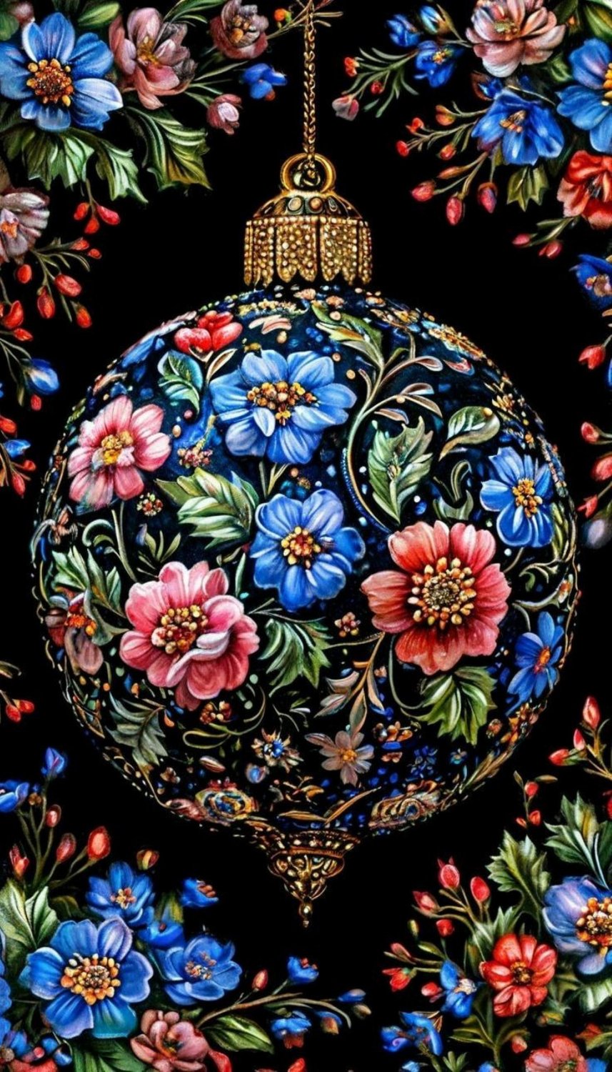 Solve Christmas ornament elegance jigsaw puzzle online with 252 pieces