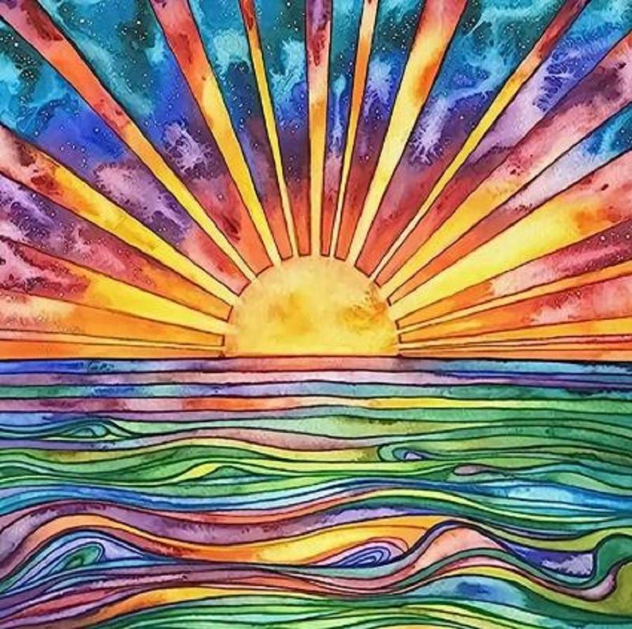 Solve SUNRISE jigsaw puzzle online with 225 pieces