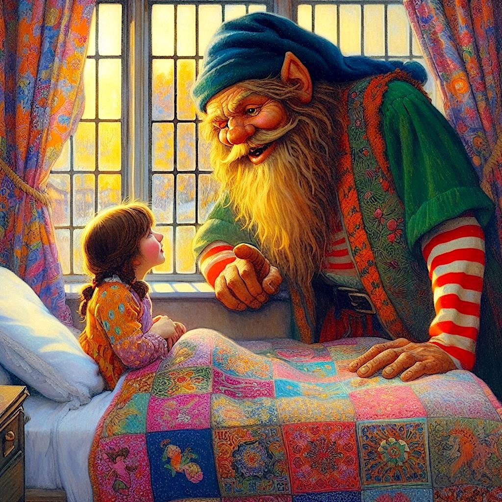 Solve Jolly Giant Bedtime Tales jigsaw puzzle online with 81 pieces