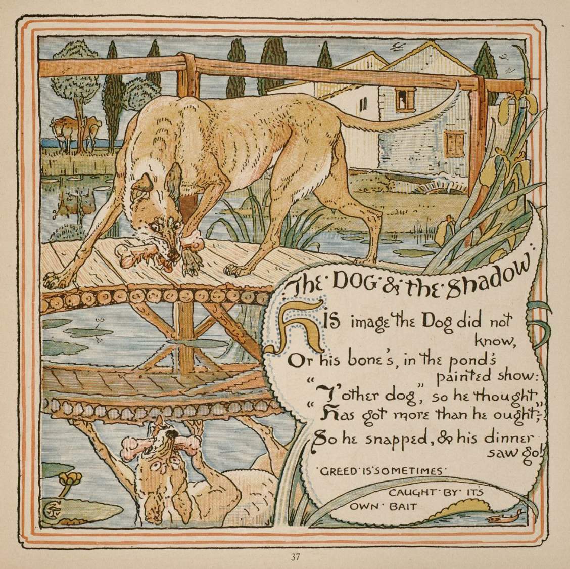 Solve Walter Crane - illustration for a collection of "Aesop Fables ...