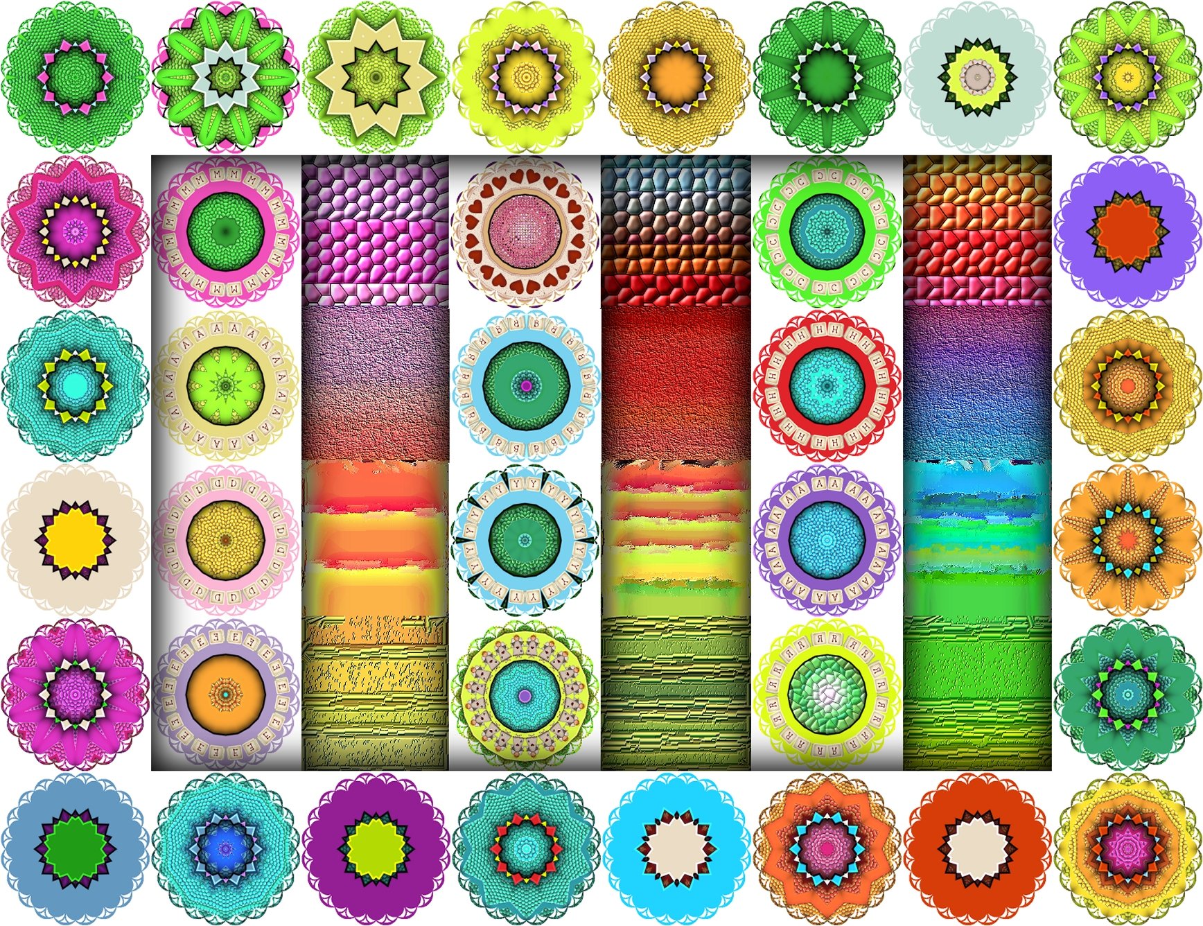 Solve Kaleidos with a Secret... jigsaw puzzle online with 192 pieces