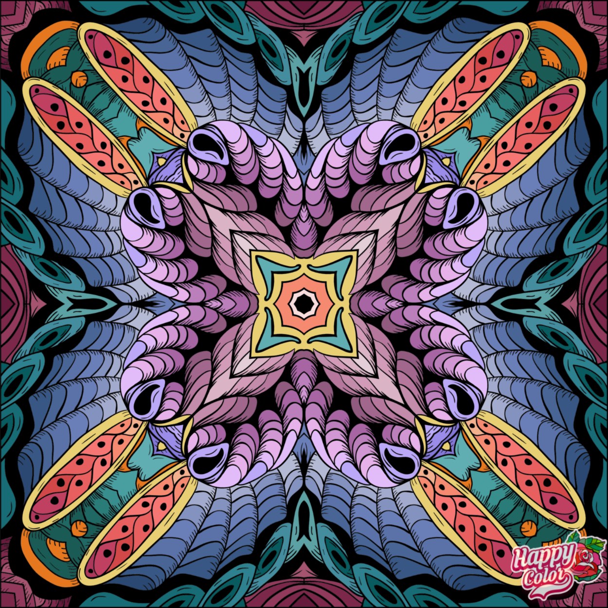 Solve Mandala jigsaw puzzle online with 100 pieces