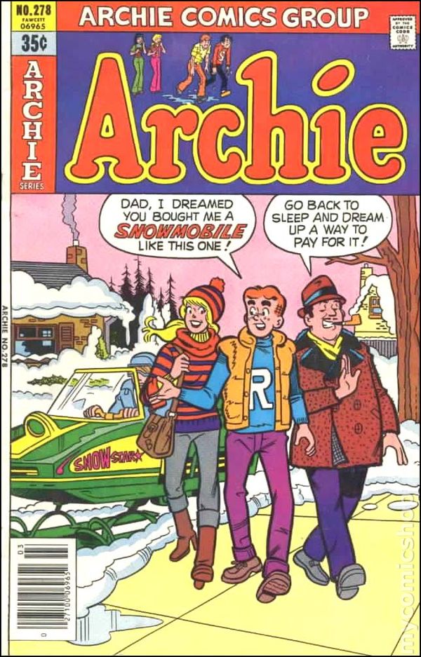 Solve Archie Snowmobile Hopes jigsaw puzzle online with 160 pieces