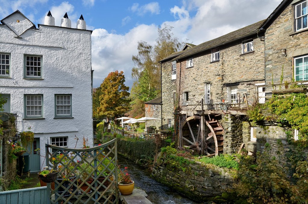 Solve Old Mill Tea Room, Ambleside, Cumbria, UK jigsaw puzzle online ...