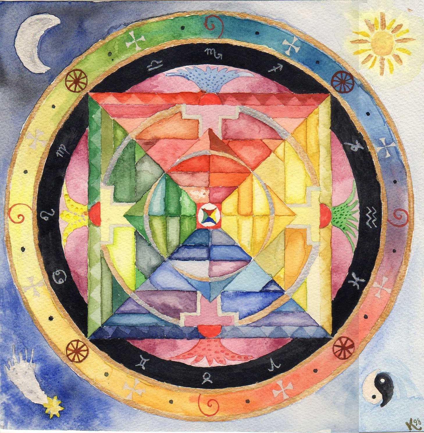 Solve Mandala jigsaw puzzle online with 100 pieces