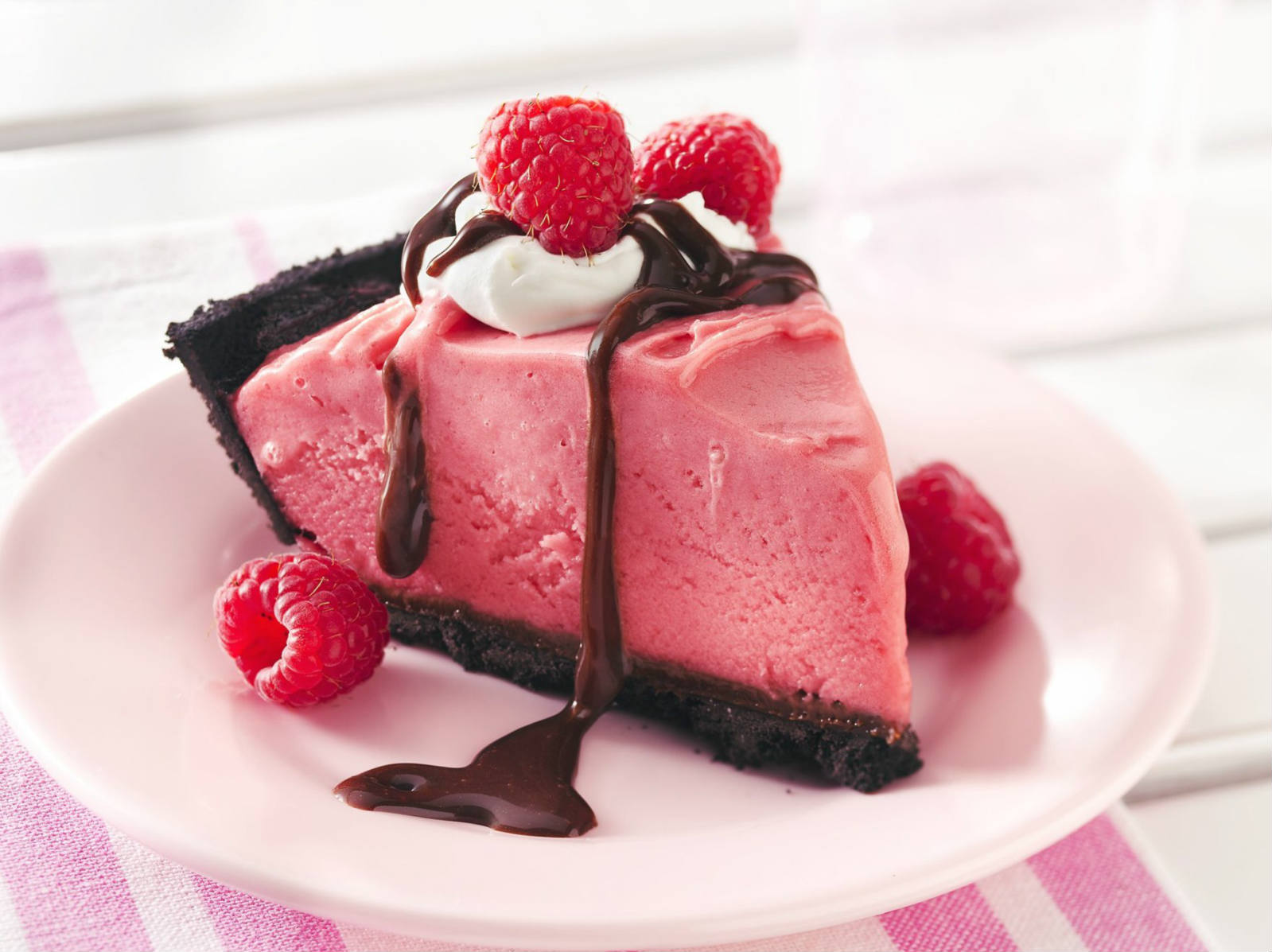Solve Frozen Chocolate Raspberry Pie - Solve for link to recipe! jigsaw ...