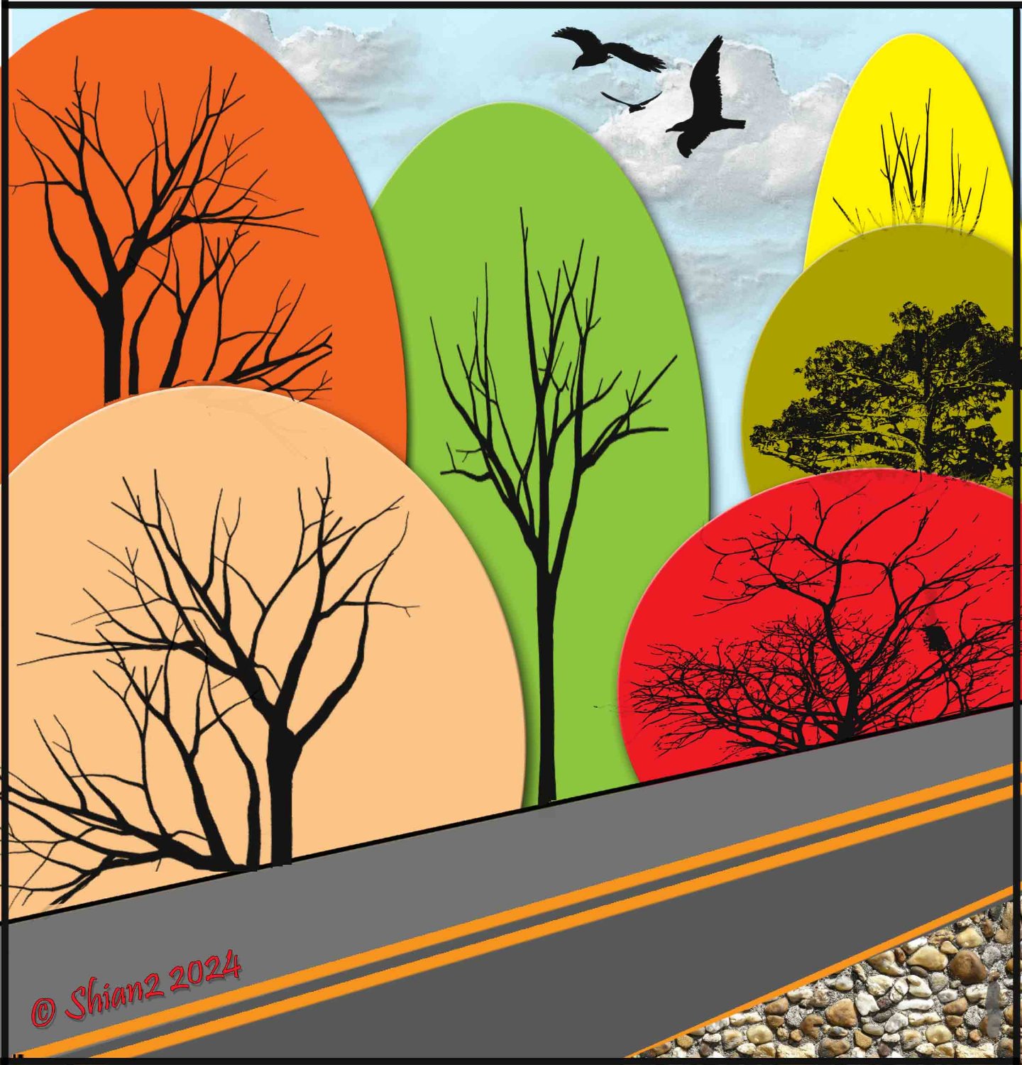 Solve TREES jigsaw puzzle online with 196 pieces