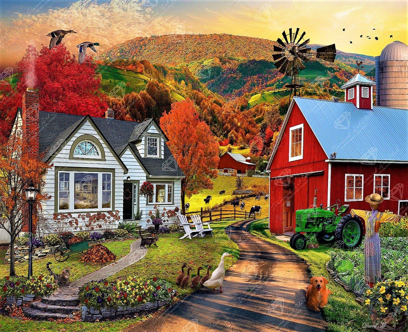 Solve farm-country jigsaw puzzle online with 72 pieces