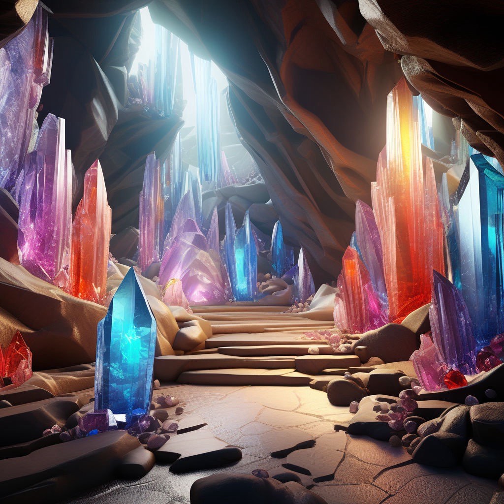 Solve A Crystal Cavern jigsaw puzzle online with 25 pieces