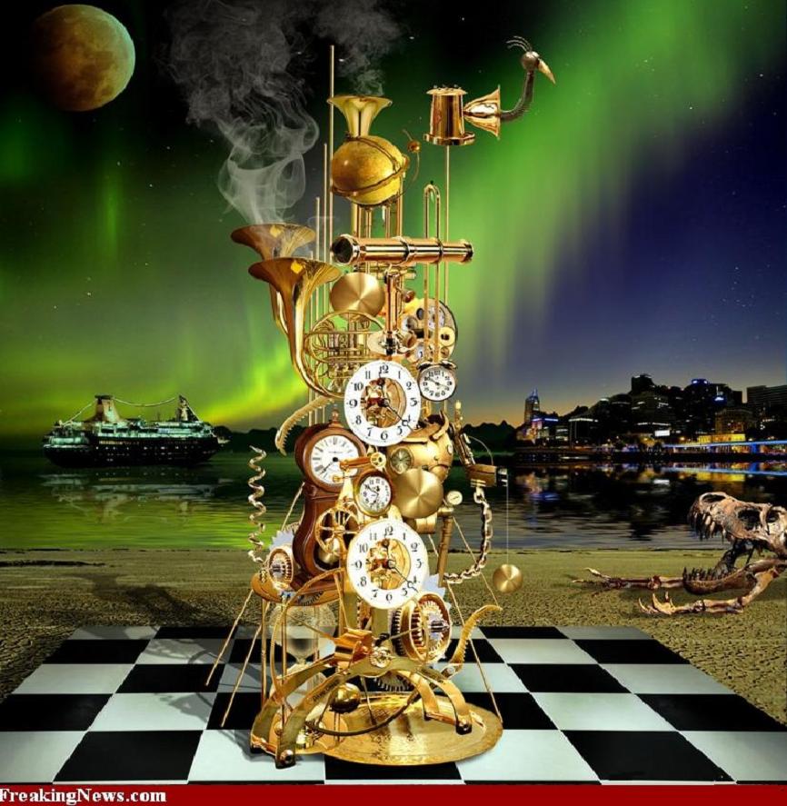 Solve Ultimate Clock Time Machine jigsaw puzzle online with 81 pieces