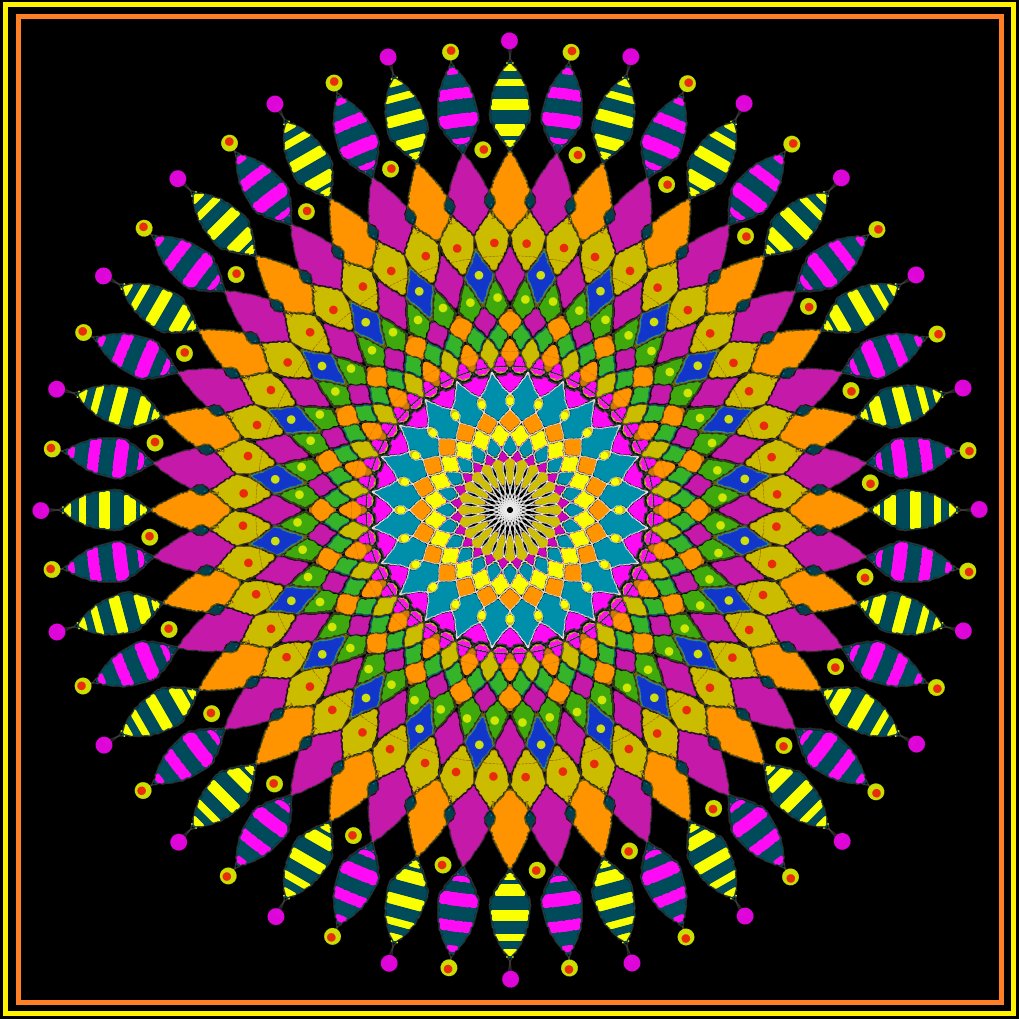 Solve Spirality drawing jigsaw puzzle online with 100 pieces