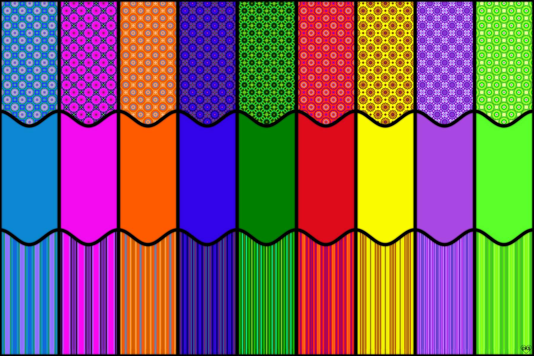 Solve Wiggly Trios!! ~ H jigsaw puzzle online with 600 pieces