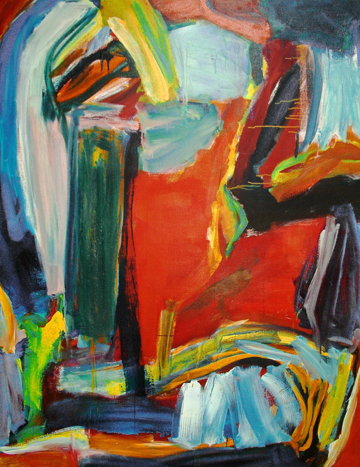 Solve 'Magic_of_the_Wood'_-_large_abstract_and_colorful_painting_on ...