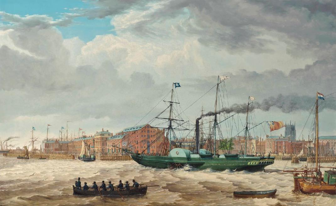 Solve Thomas A. Binks (British, 1799–1852), The Hull Steam Packet Co.'s ...