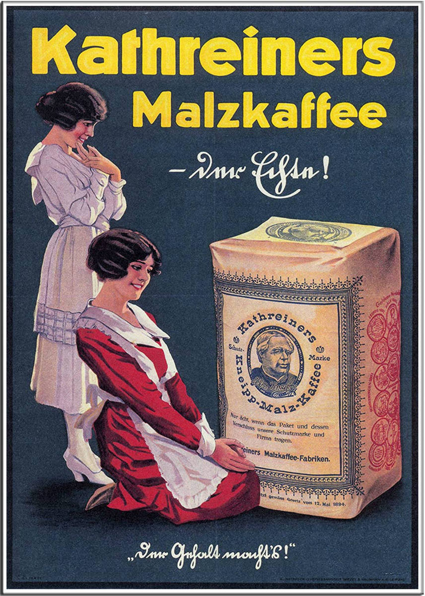 Solve Themes Vintage ads - German malt coffee jigsaw puzzle online with ...