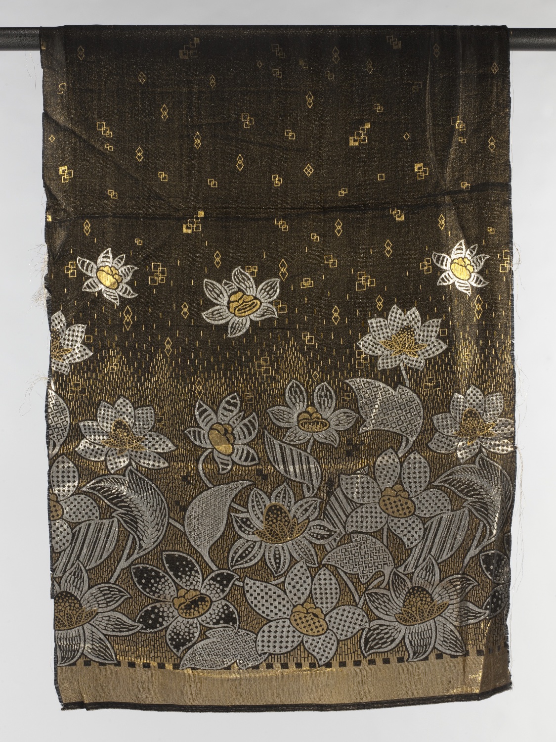 Solve Floral Silk Textile, Designed by Jean Dunand for the Couturier ...