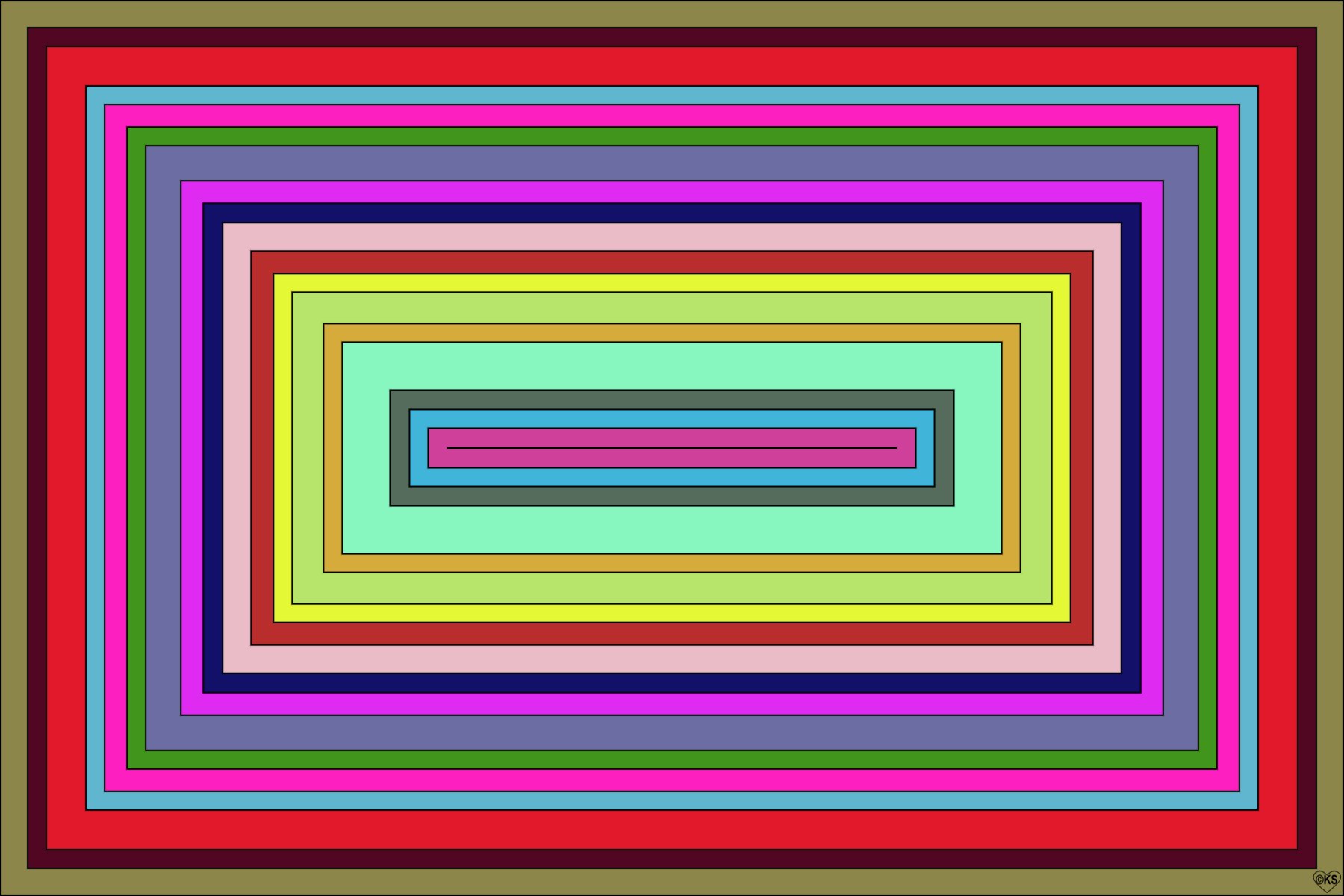 Solve Concentric Rectangles!! ~ H jigsaw puzzle online with 600 pieces