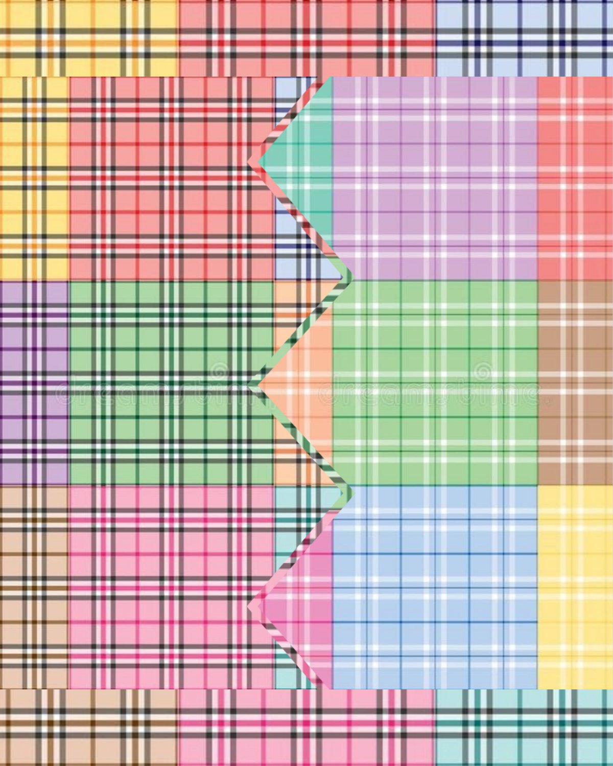 Solve Patchwork Checks jigsaw puzzle online with 80 pieces
