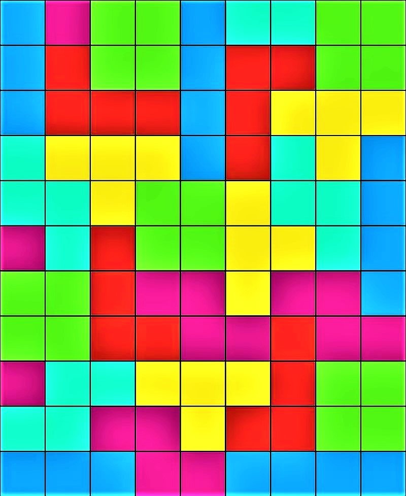 Solve tetris jigsaw puzzle online with 63 pieces
