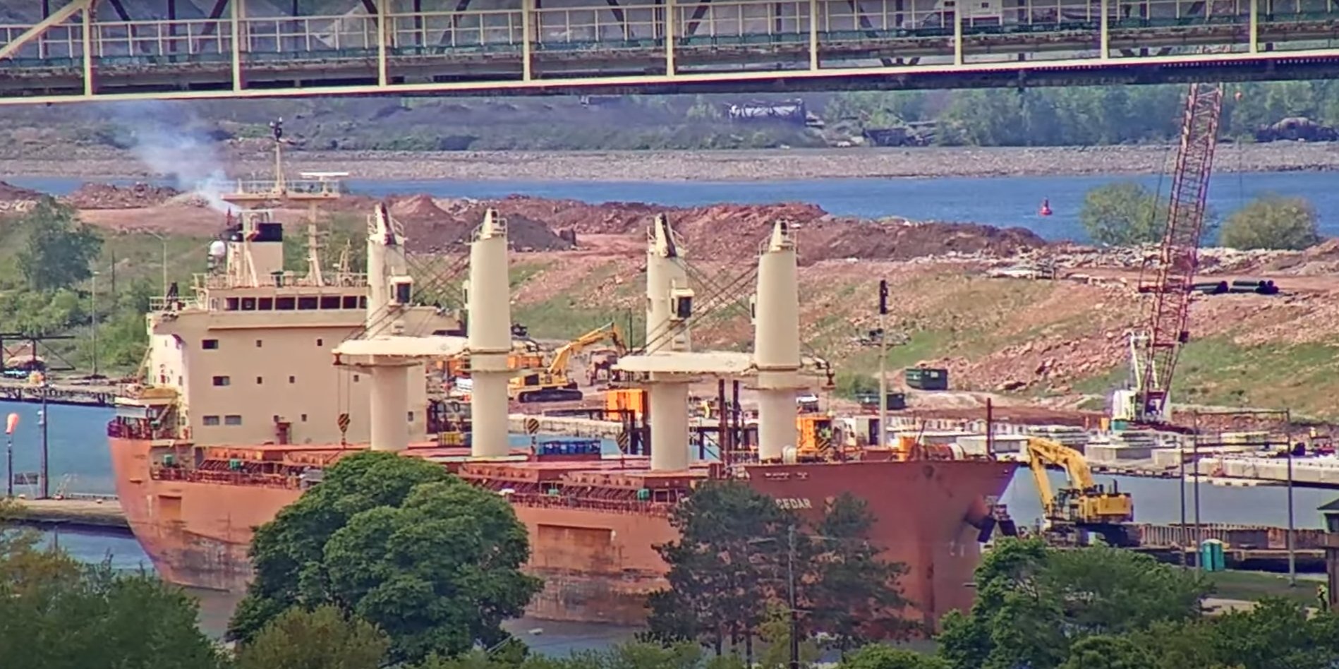 Solve Federal Cedar in the Soo Locks jigsaw puzzle online with 55 pieces