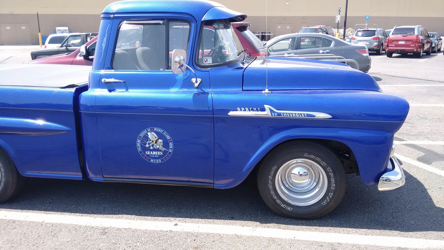 Solve 1958 Chevy Apache 350 motor Navy Seabee emblem! bandit jigsaw ...