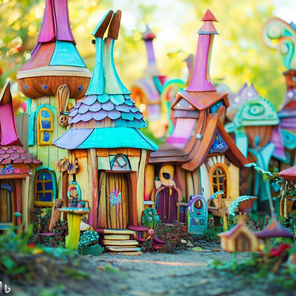 Jigsaw Puzzle | Fae Village | 256 pieces | Jigidi