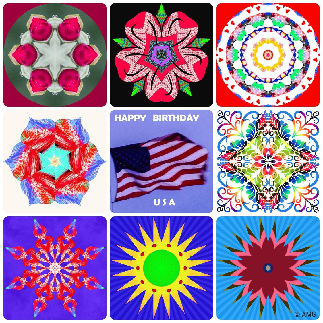 Solve Happy Birthday - USA jigsaw puzzle online with 81 pieces