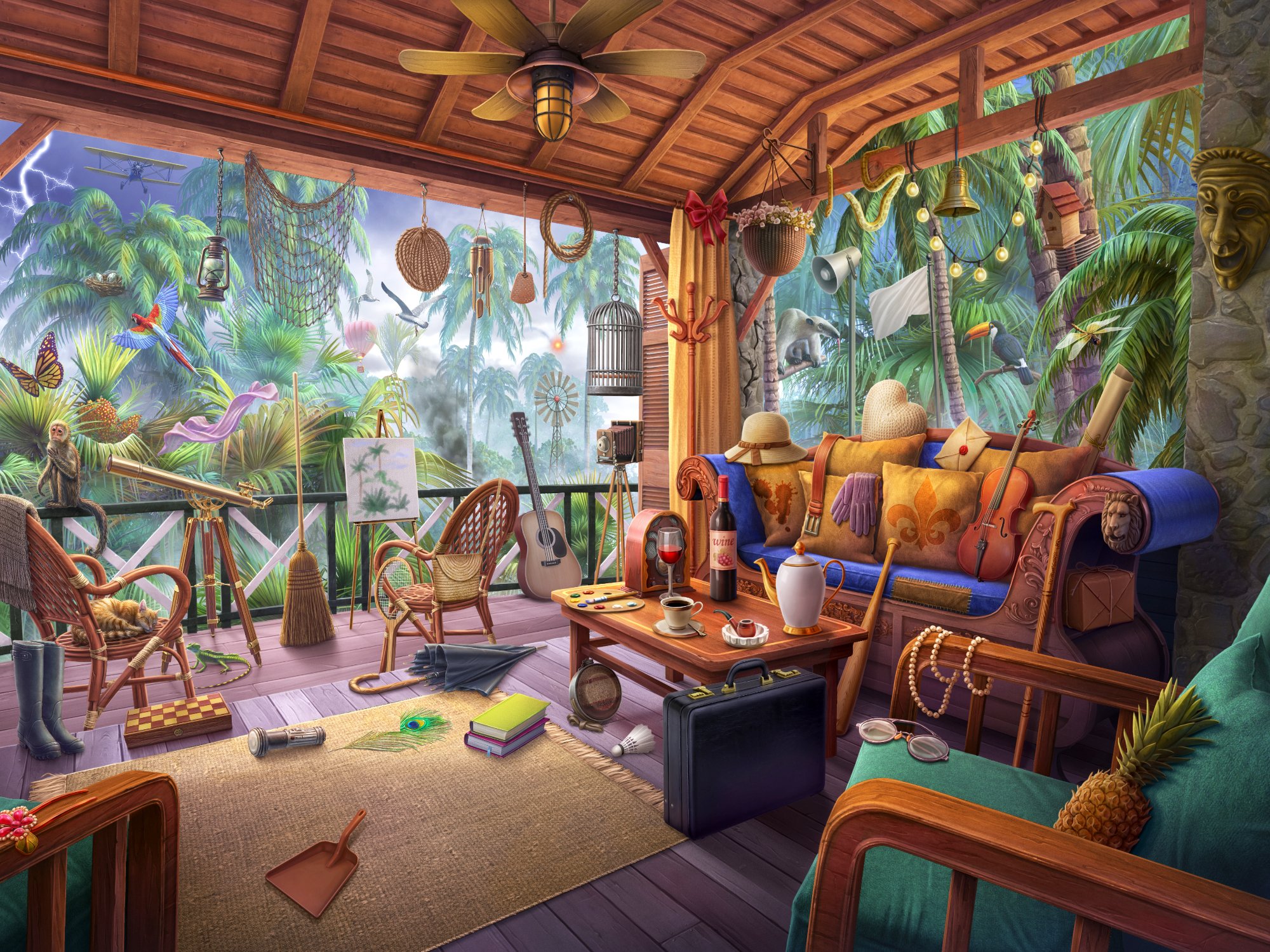 Solve A Jungle Villa jigsaw puzzle online with 352 pieces