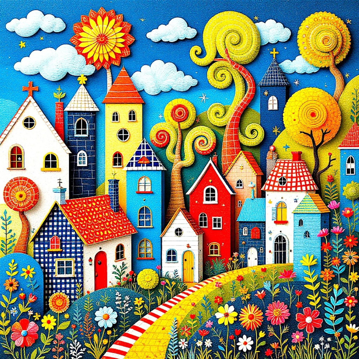 Jigsaw Puzzle | 100 pieces | Weird Tree City - resize 9 - 600 pieces ...